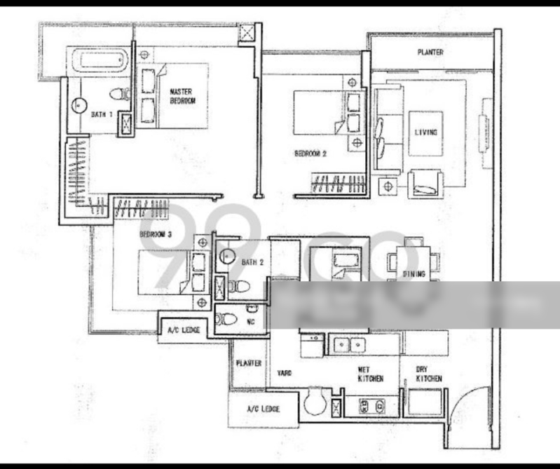 The Quartz,57 Compassvale Bow,Entire unit,3 Bedrooms,Condominiums ...
